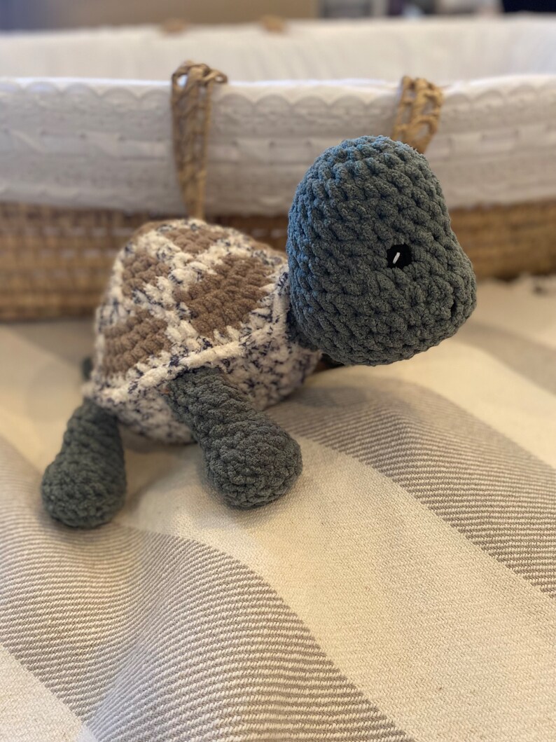 Turtle Crochet Pattern: Gus & Gertie Turtle Stuffed Animal Pattern Pdf ...