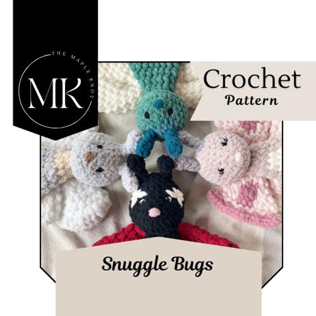 Crochet Snuggle Bug Amigurumi Pattern, Butterfly, Bee, Ladybug ...