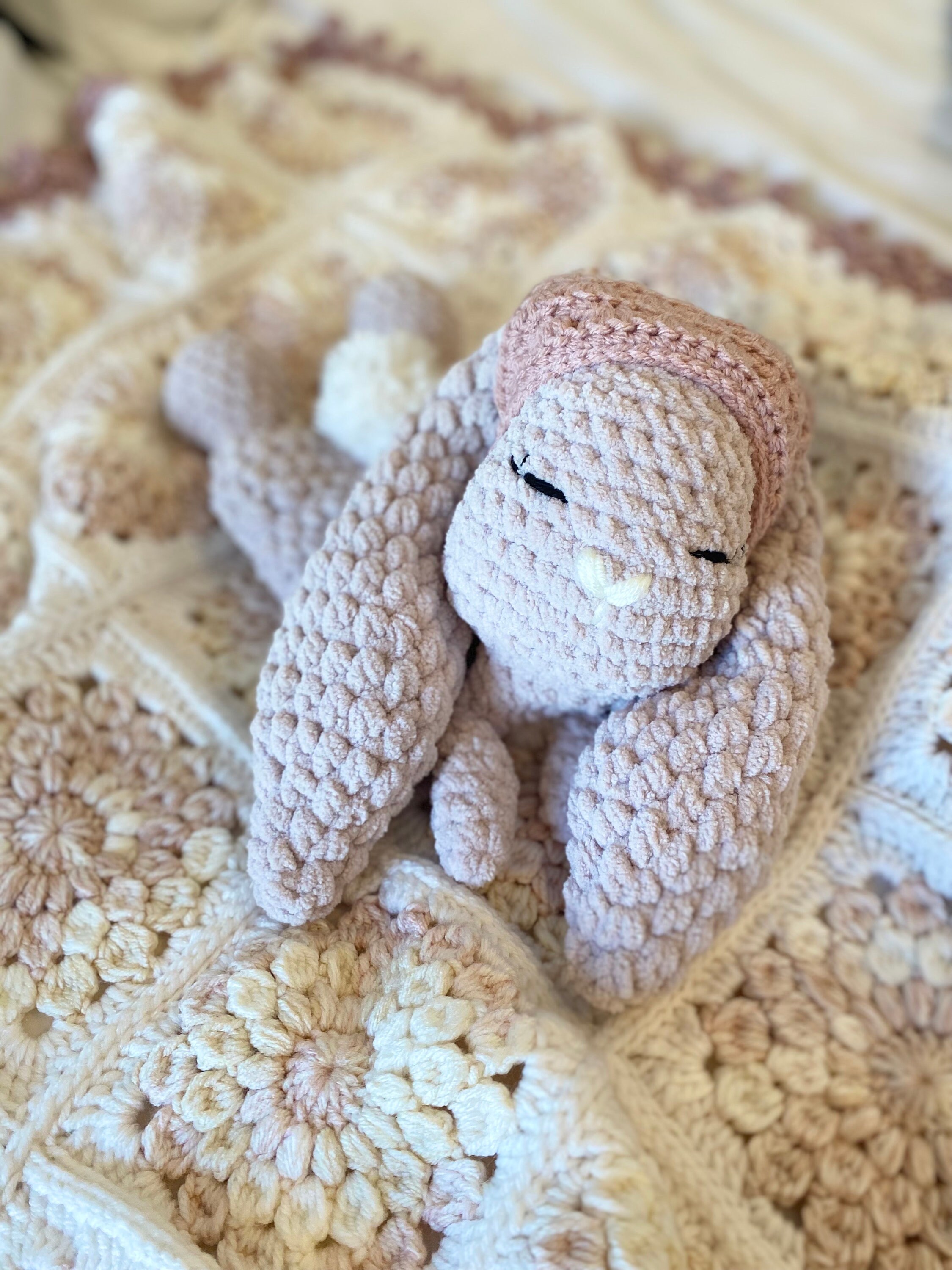 Bunny Crochet Pattern: Betty and Bobby Bunny Lovey Pattern Digital ...