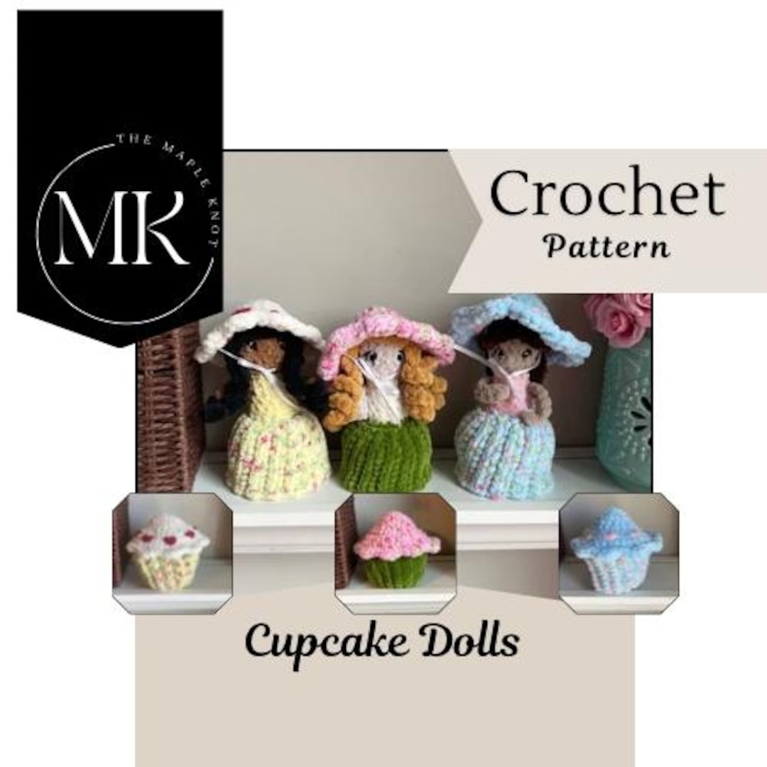 Amigurumi Cupcake Doll Crochet Pattern, Nostalgic Toy (PDF Pattern) - Etsy