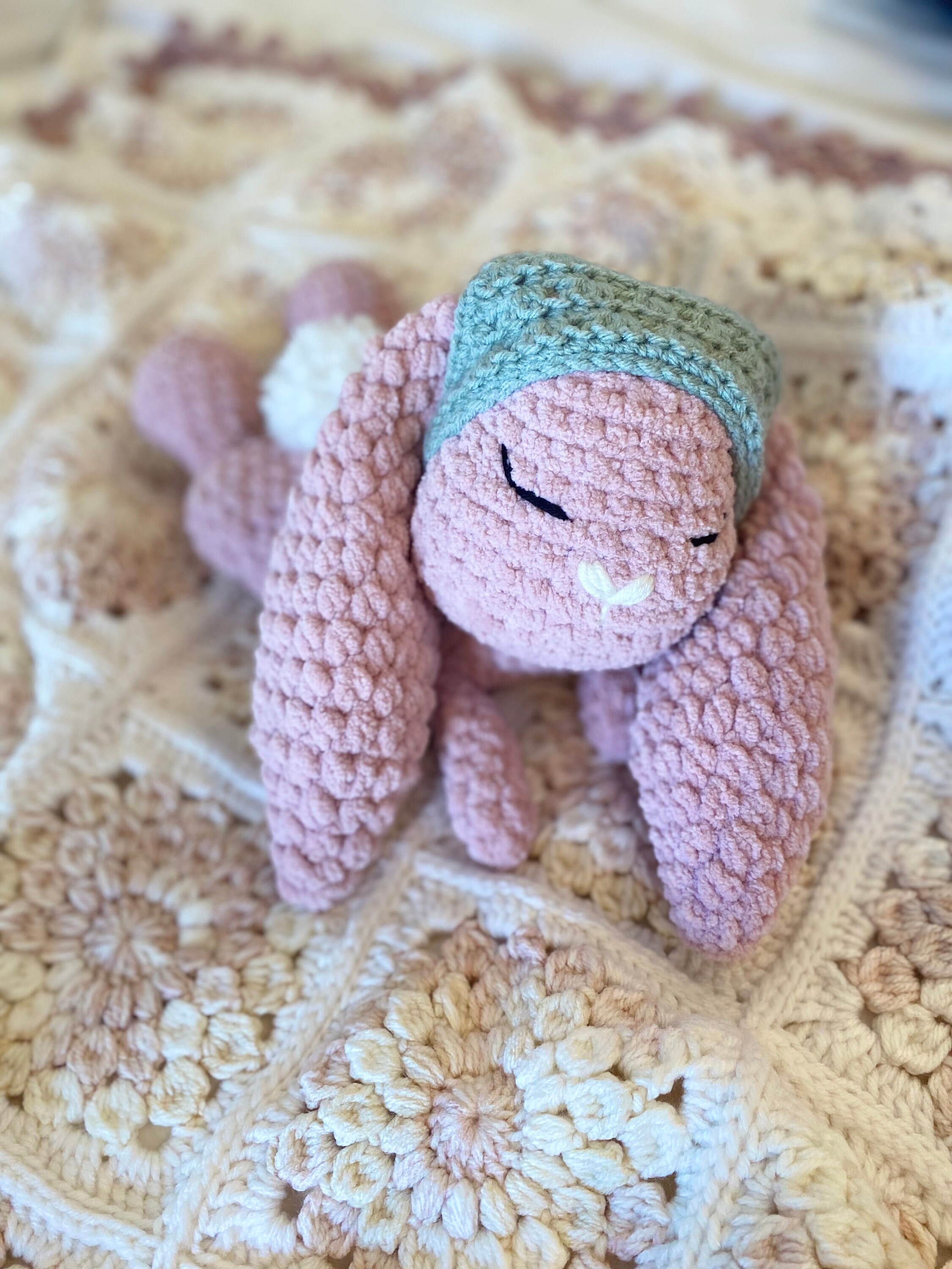Bunny Crochet Pattern: Betty and Bobby Bunny Lovey Pattern Digital ...