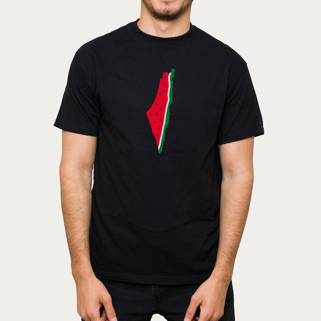 Palestine Watermelon Map Tshirt | Kids & Adults T-shirt | Watermelon ...