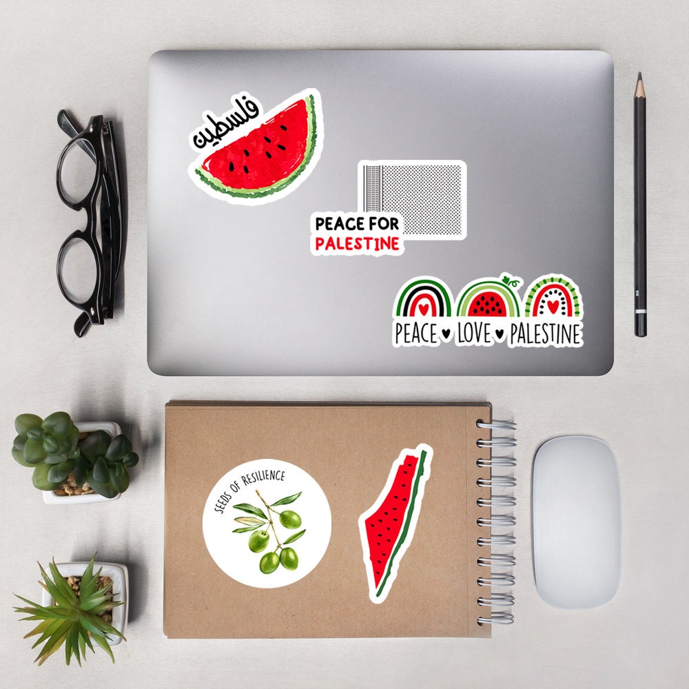 Palestine Stickers Peace for Palestine Stickers for Laptop, Phone ...
