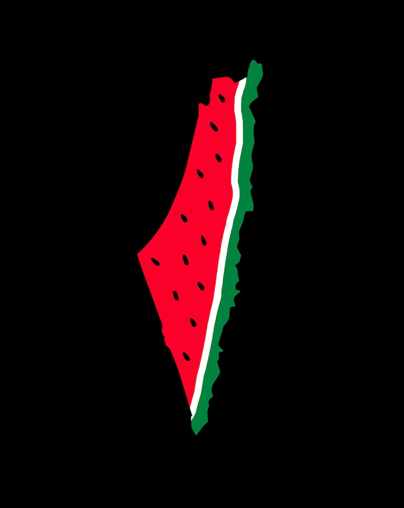 Palestine Watermelon Map Tshirt Kids & Adults T-shirt Watermelon Flag ...