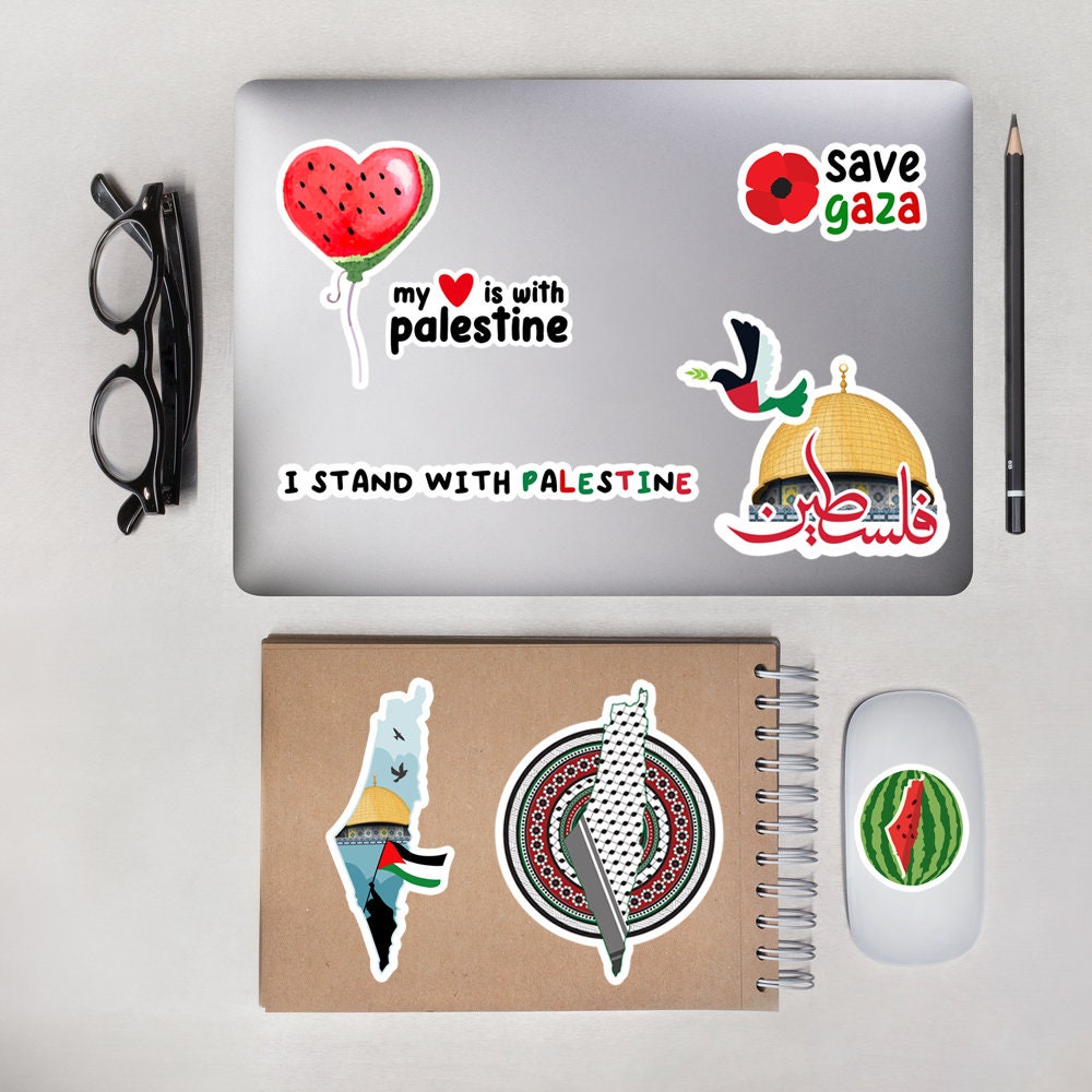 Palestine Stickers | Waterproof Reusable Palestinian Stickers | Save Gaza | We Stand With ...