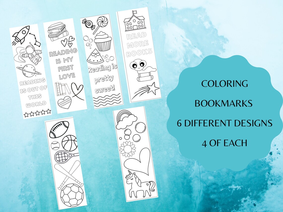 Coloring Bookmarks, Printable Coloring Bookmarks, Coloring Page ...