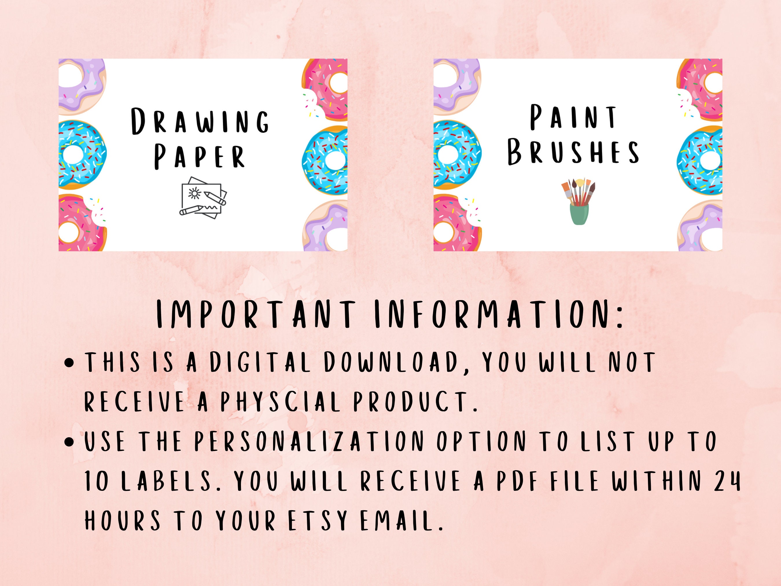 Classroom Labels Donut Themed Labels Donut Themed Classroom - Etsy