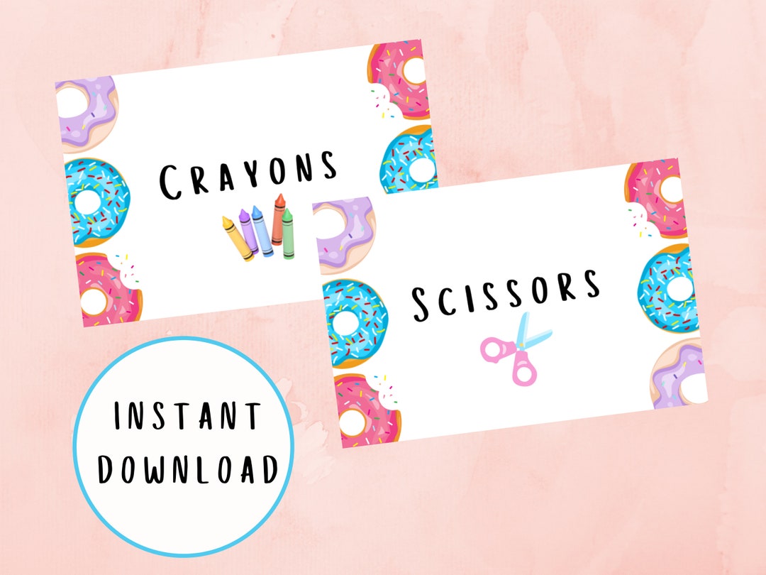 Classroom Labels Donut Themed Labels Donut Themed Classroom - Etsy