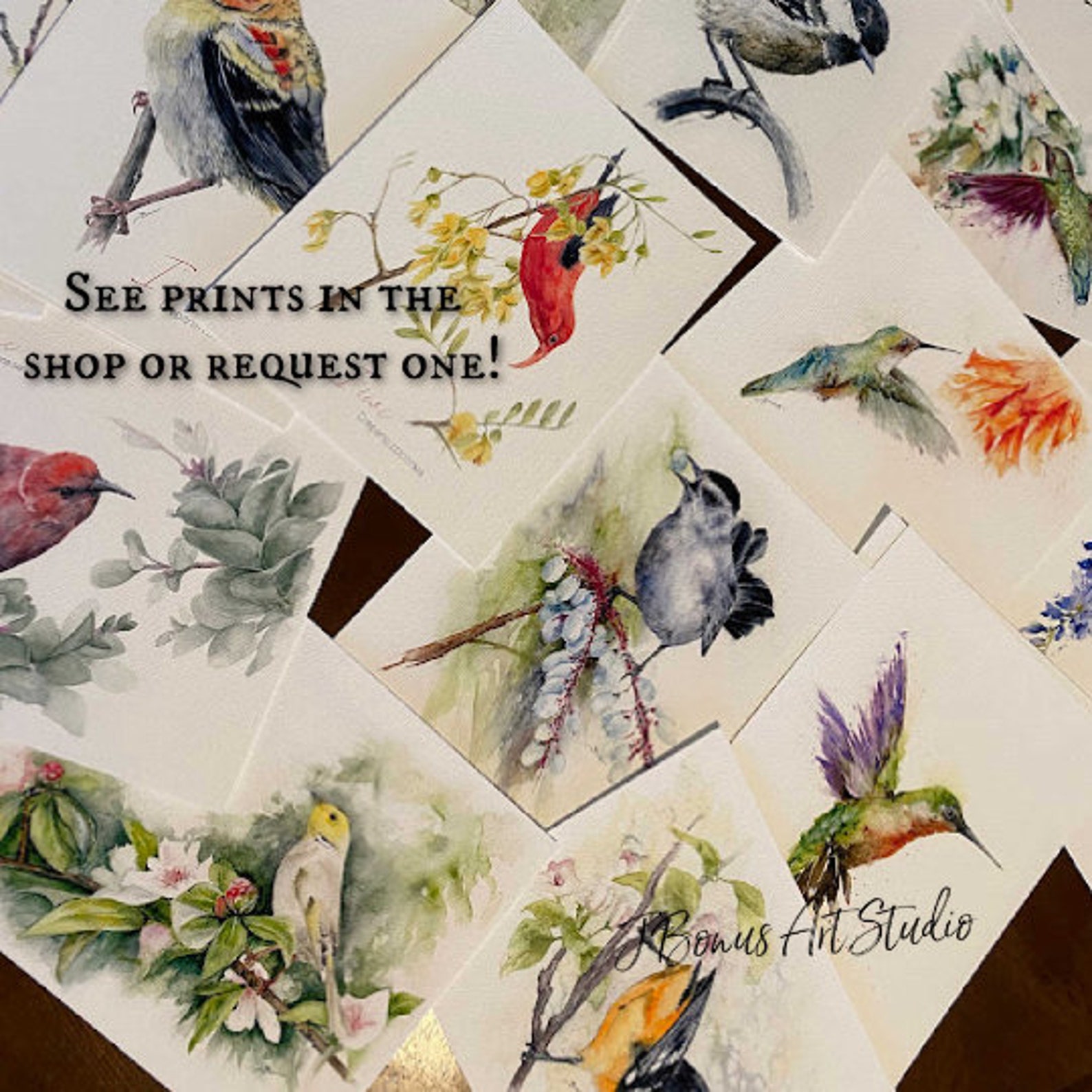 Hawaii Birds Blank Note Card Set With Envelopes Original Watercolor Art ...