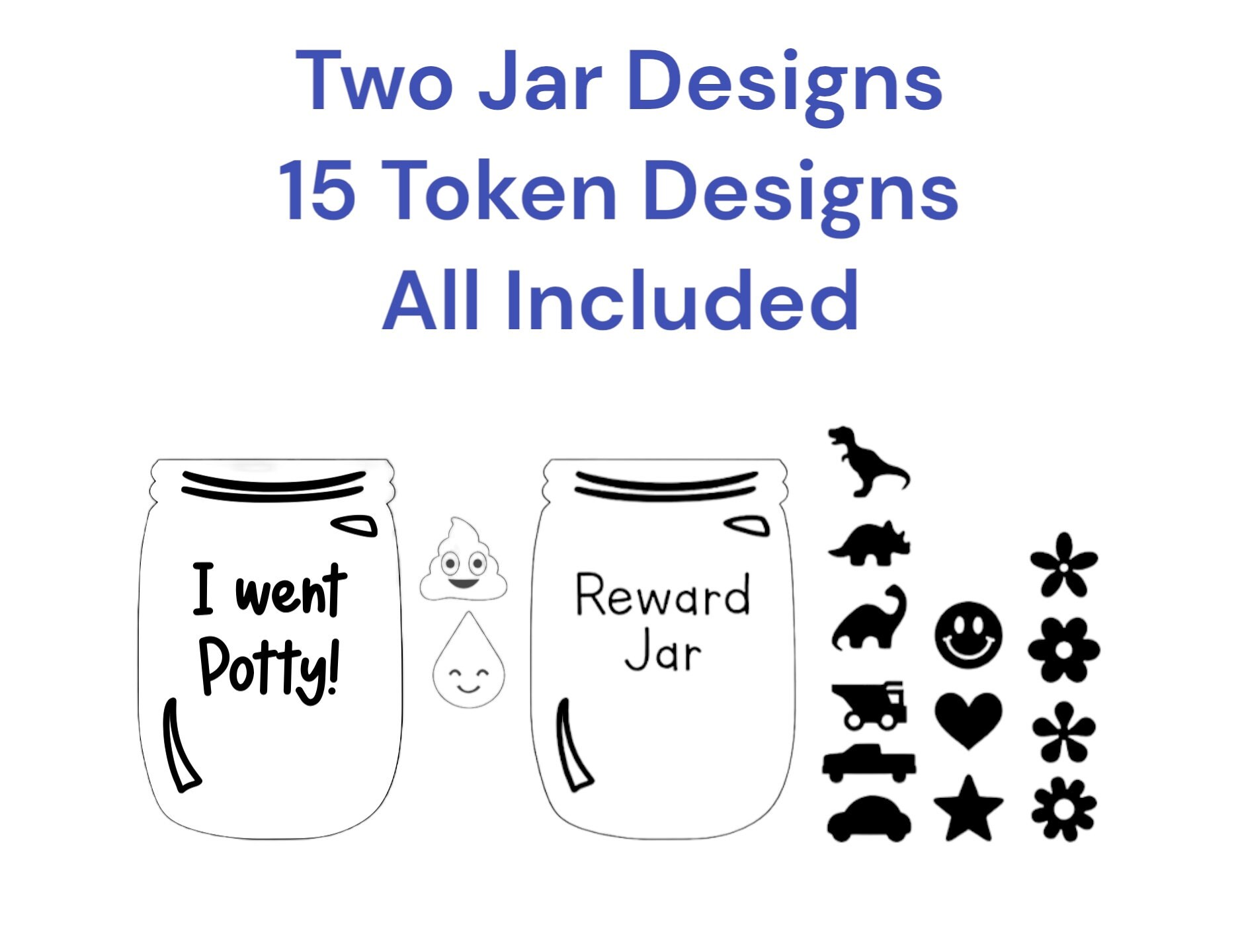 Reward Jar Digital File-svg-potty Training Jar - Etsy