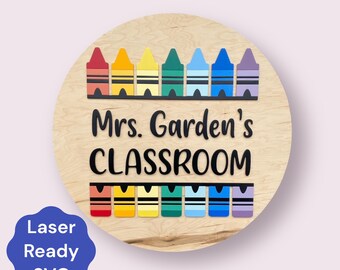 In This Classroom You Are Crayon Decor, Digital Laser File, Svg ...