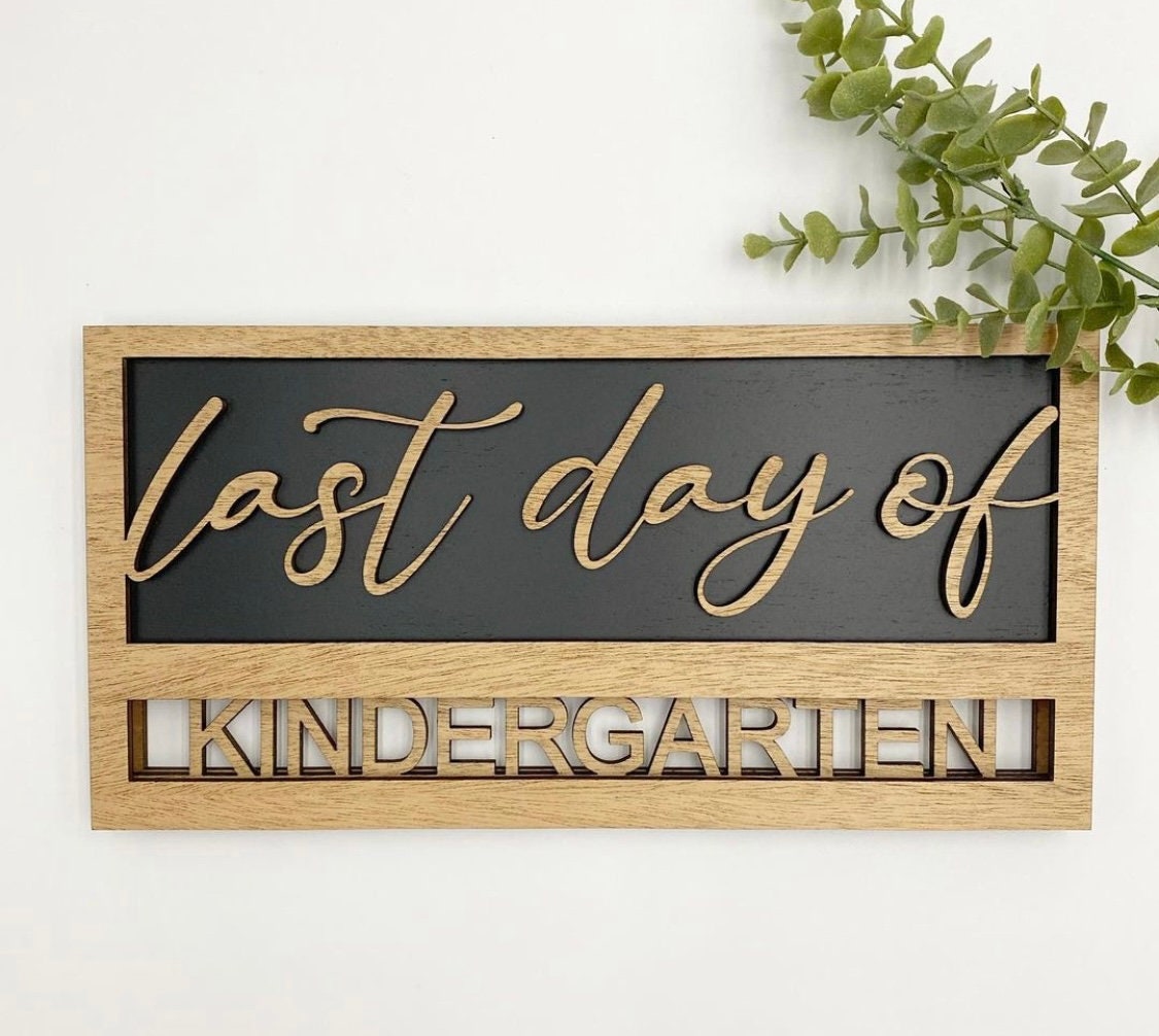 Changeable School Sign-digital File SVG. Double Sided First Day of ...