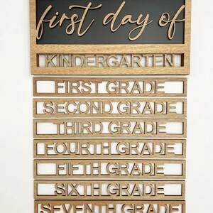 Changeable School Sign-digital File SVG. Double Sided First Day of ...