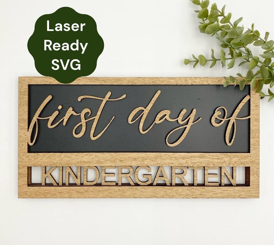 Changeable School Sign-digital File SVG. Double Sided First Day of ...