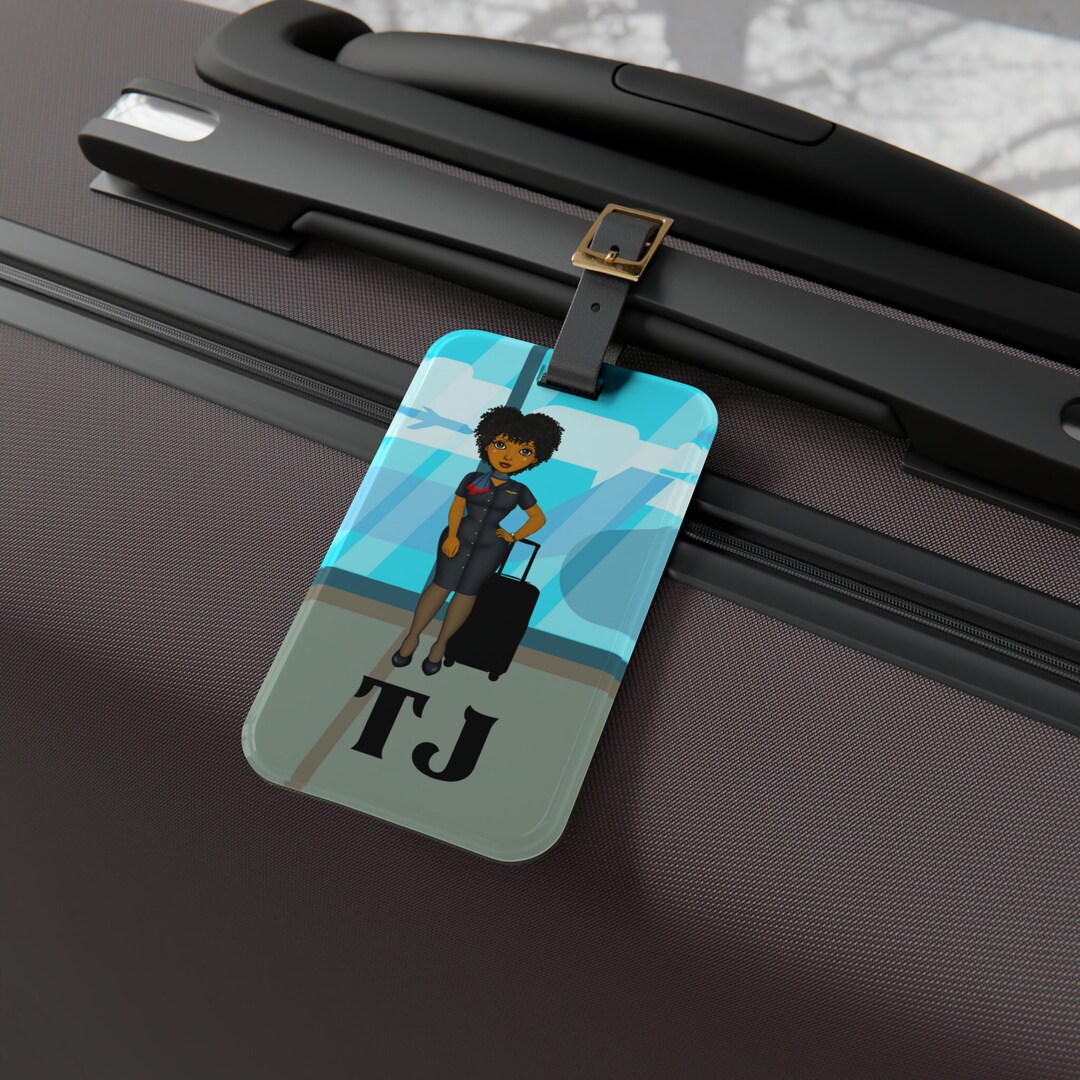 Flight Attendant Gift, Luggage Tag, Carry on Bag Tag, Airplane Bag ...