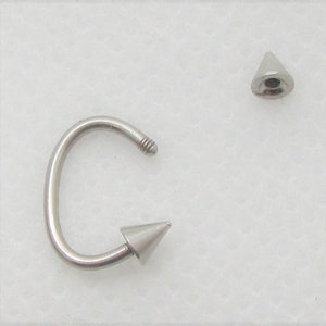 20G Double Spikes Nose Hoop Spiked Nose Ring Nostril Hoop Ring 20 Gauge ...