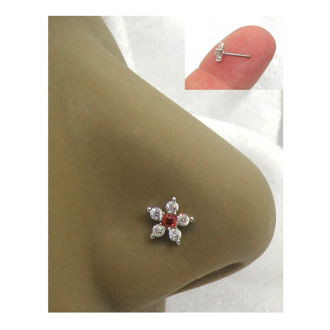 20G Nose Stud Bone Surgical Steel Nose Jewelry 20 Gauge Gage Nose Stud ...