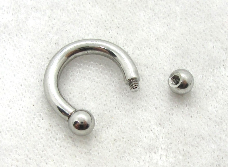 10G 12G Septum Ring Silver Septum Jewelry Septum Rings Horseshoe Ring ...
