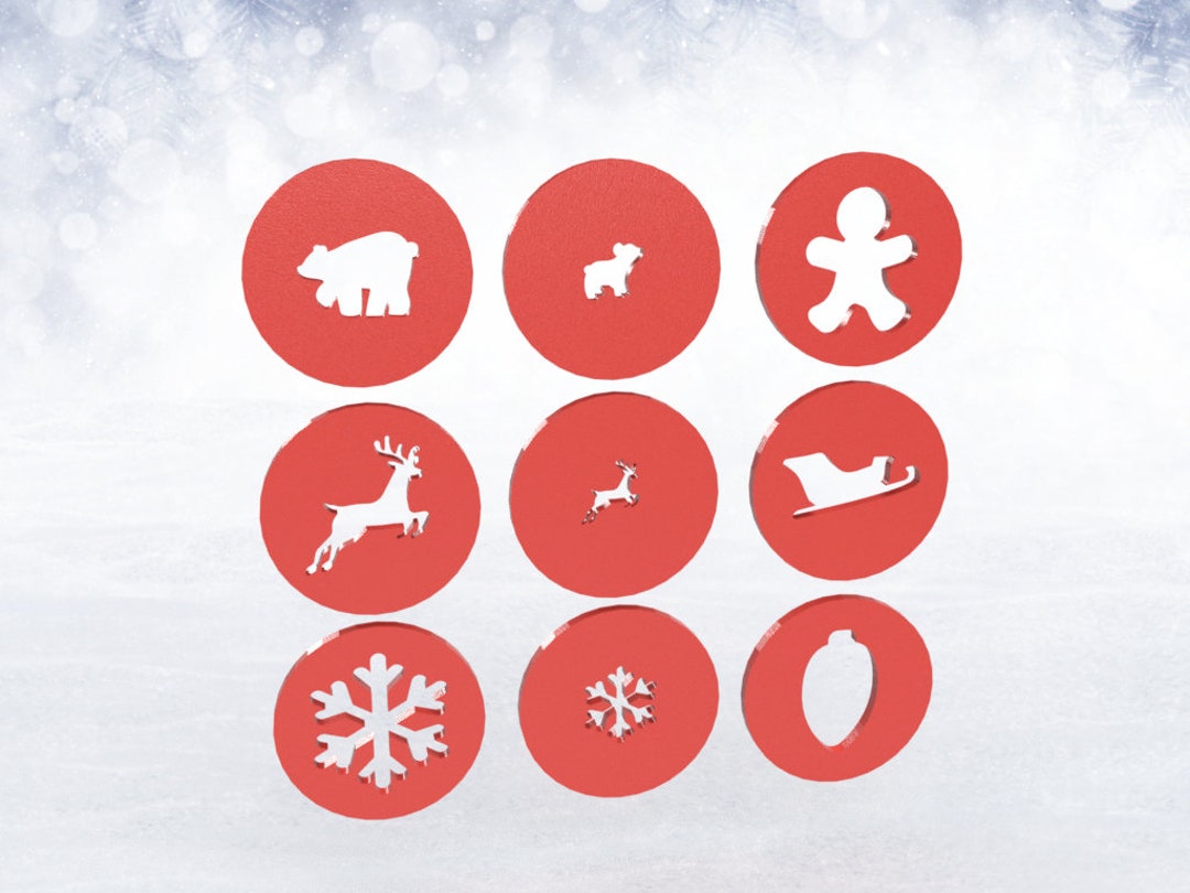 Winter Holiday Bundle Soap Extruder Discs, Snowflake Soap Extruder Disc ...