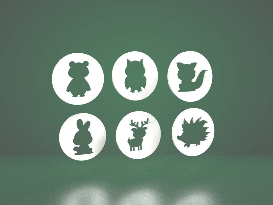 Woodland Creatures Bundle Soap Extruder Discs, Cute Animals Soap ...