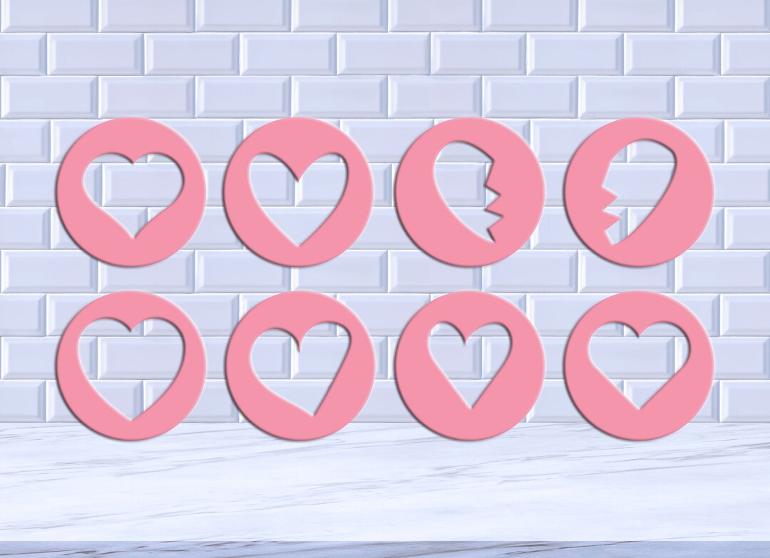 Valentine's Day Love Bundle Soap Extruder Discs, Hearts Soap Extruder ...