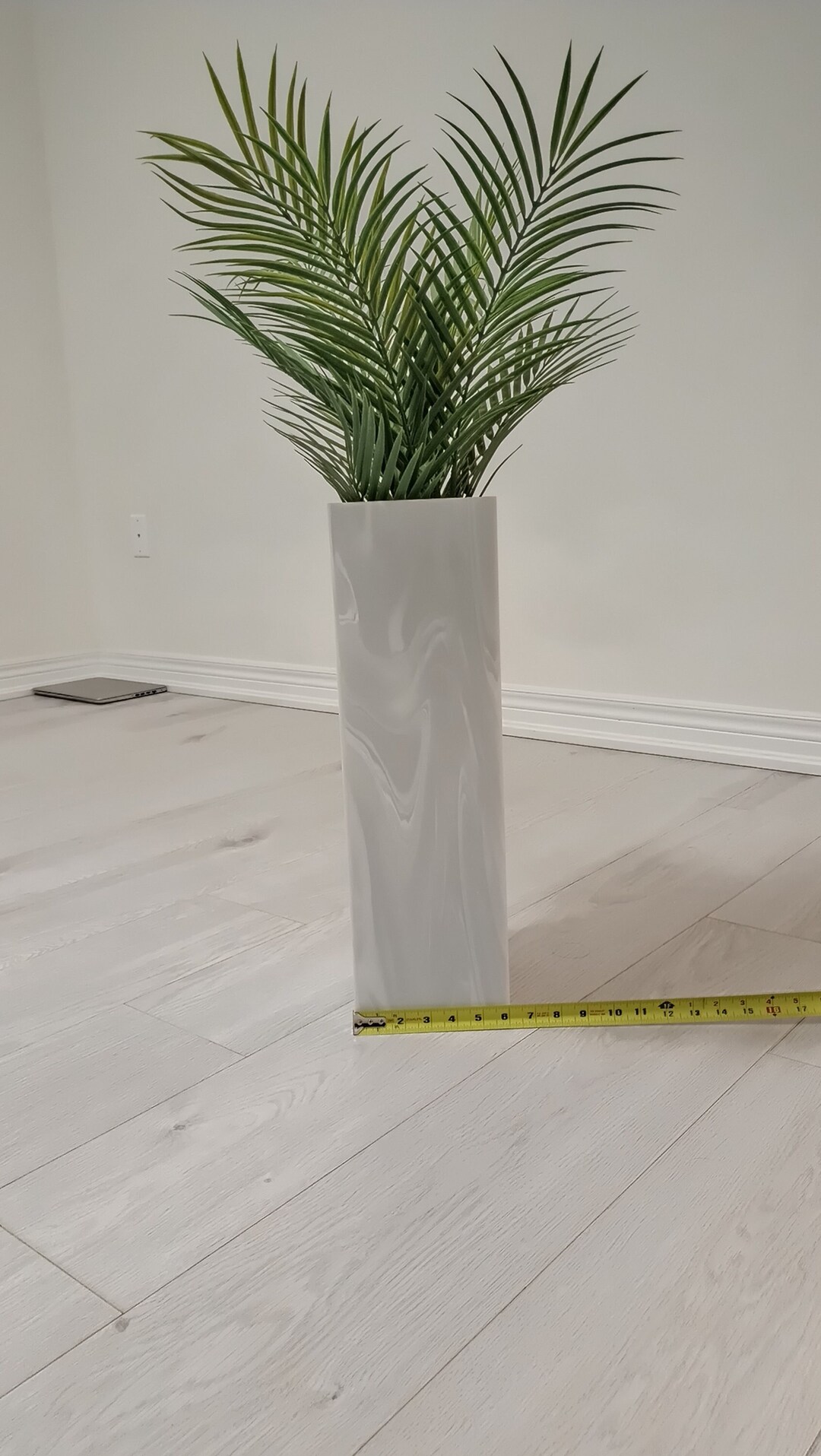 Corian Solid Surface Rectangular Vase | Corner Showpiece | Handmade ...