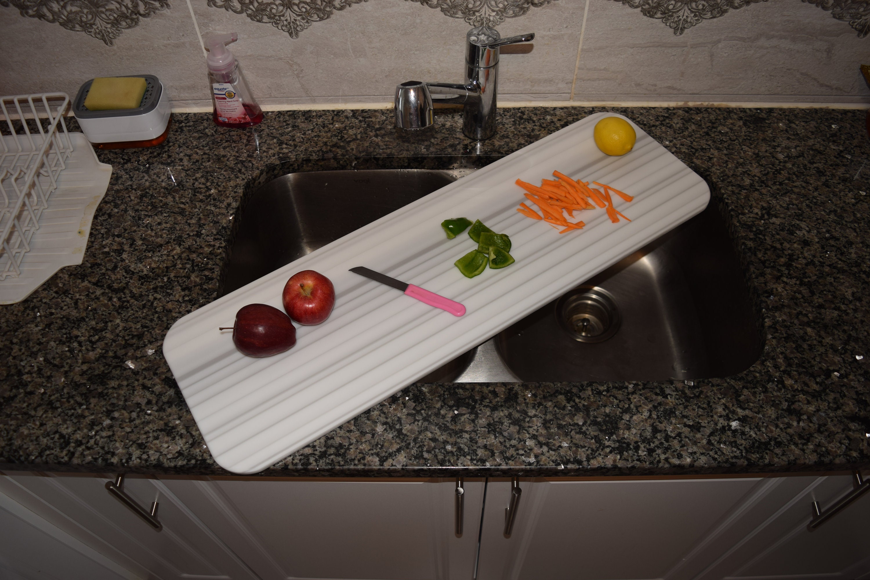 Corian Solid Surface Over-the-sink Cutting Board | Custom Cut Kitchen ...