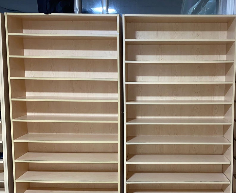 Custom Cut Wooden Melamine Cabinet Shelf | Clear Finish Wood | 3/4 ...
