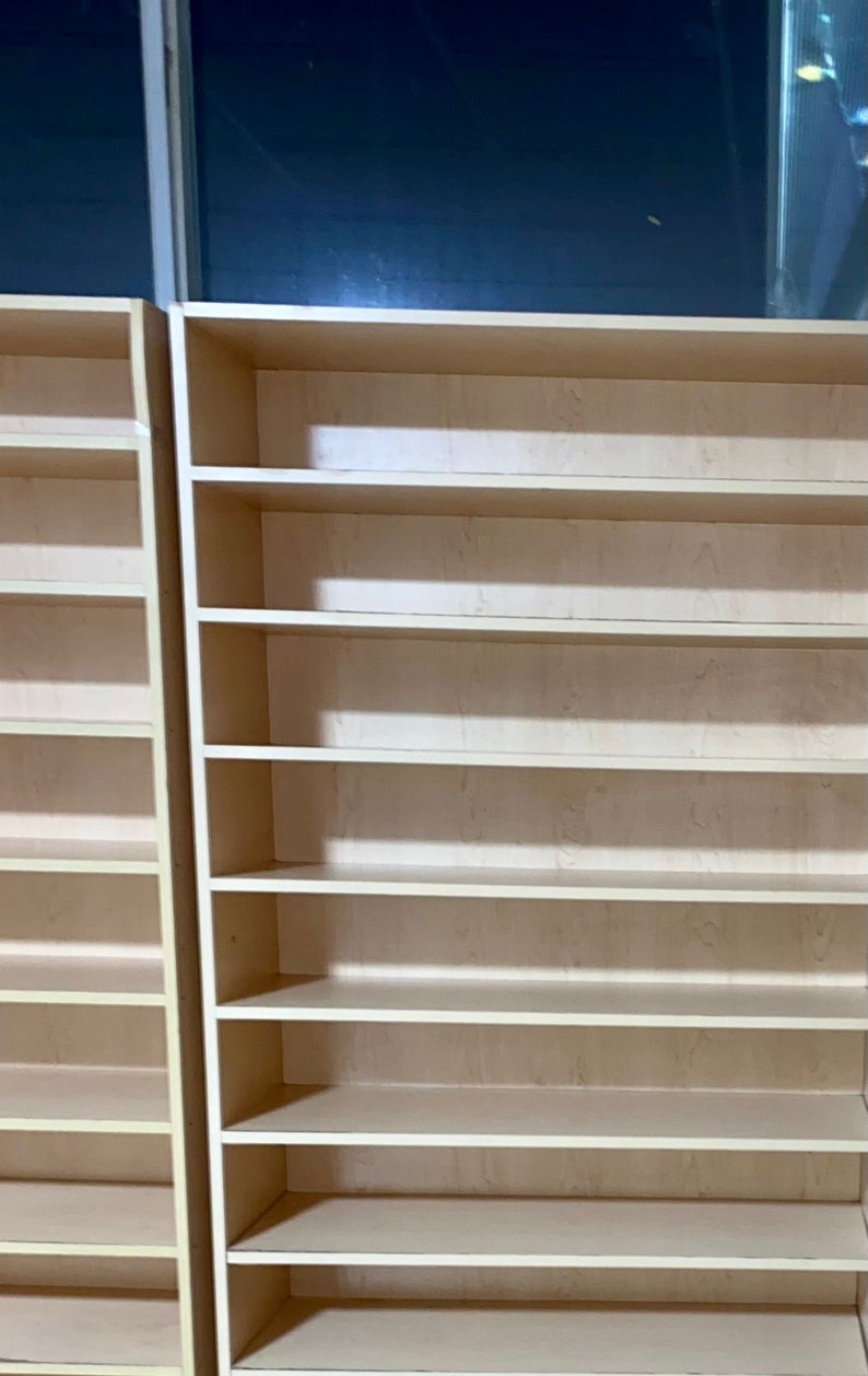 Custom Cut Wooden Melamine Cabinet Shelf | Clear Finish Wood | 3/4 ...