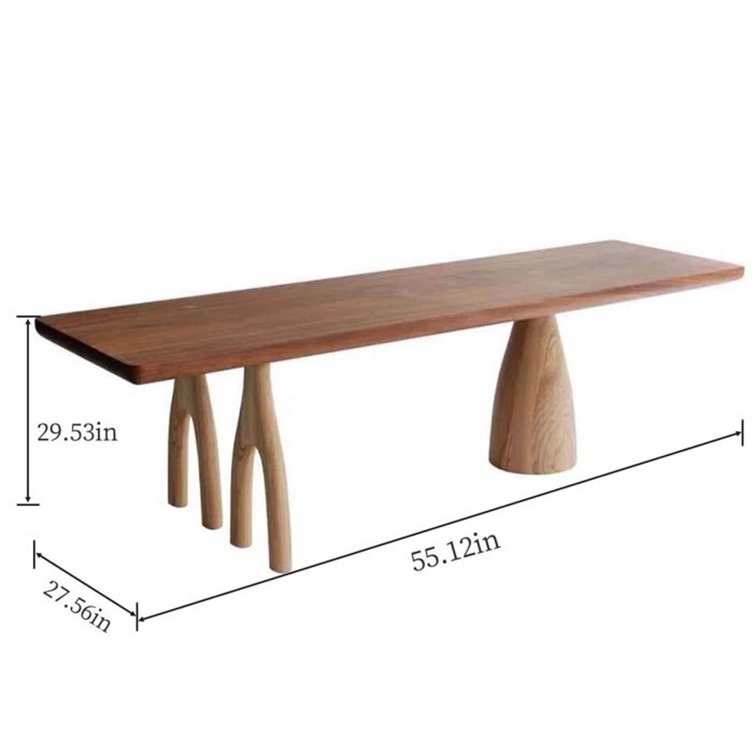 Custom Rectangular Wooden Dining Table Without Chairs Wooden Conference ...