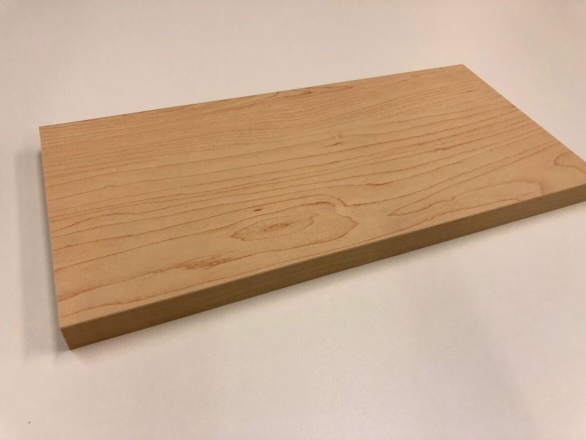 Custom Cut Wooden Melamine Cabinet Shelf Clear Finish Wood 3/4 Thick ...