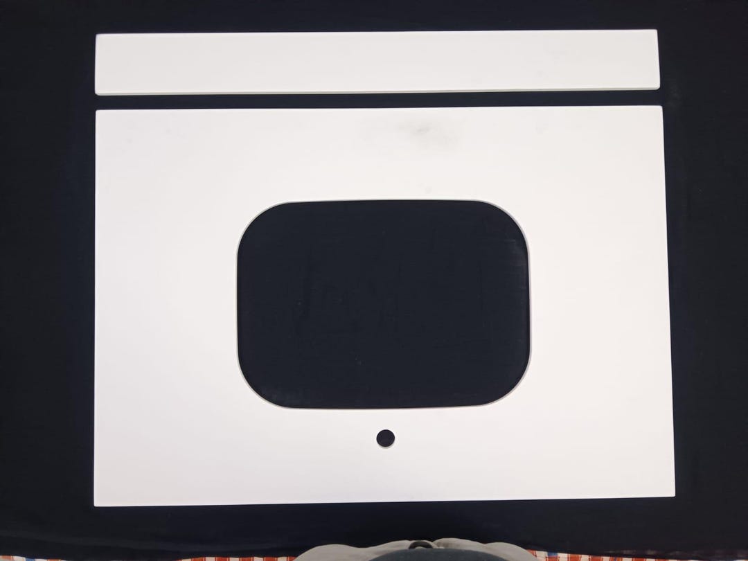 12 Mm Thick Corian Solid Surface Cut Out With Sink & Faucet Cut Out ...