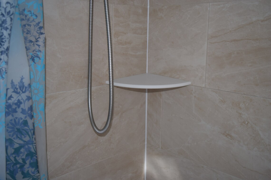 Shelf Caddy Corian Solid Surface Corner Shelf |vanity Sink Corner Tray ...