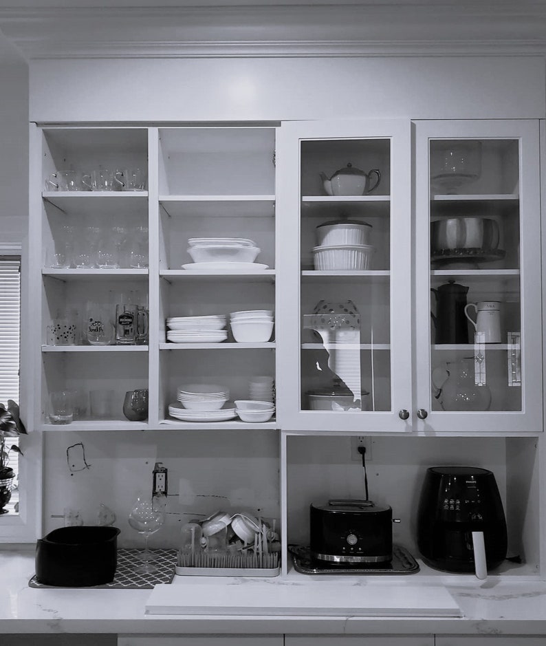 White Melamine Cabinet Shelf | Custom Cut to Size | 3/4" Thick Wooden ...