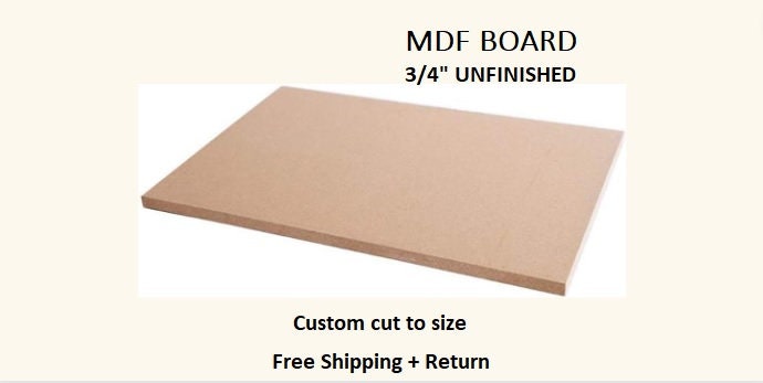 Custom Cut MDF SHELF BOARD | Unfinished | 3/4" Thick Wooden Board - Etsy UK