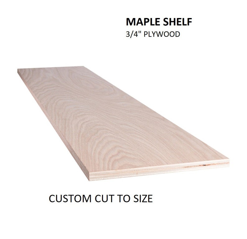 Custom Cut UNFINISHED MAPLE Cabinet Shelf | Raw Maple Wood | 3/4" Thick ...