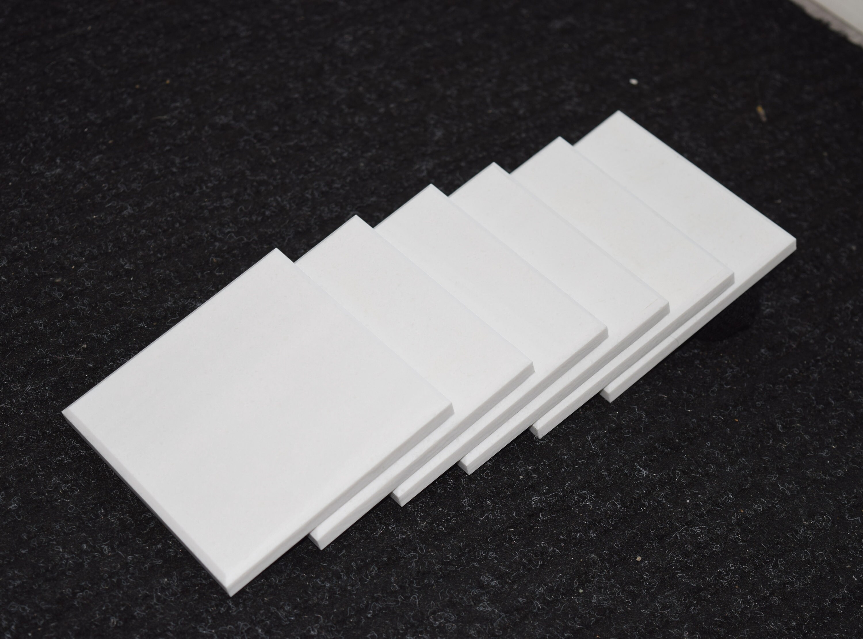 Corian Solid Surface Square Coasters Set of 06 Pieces Dining Table ...
