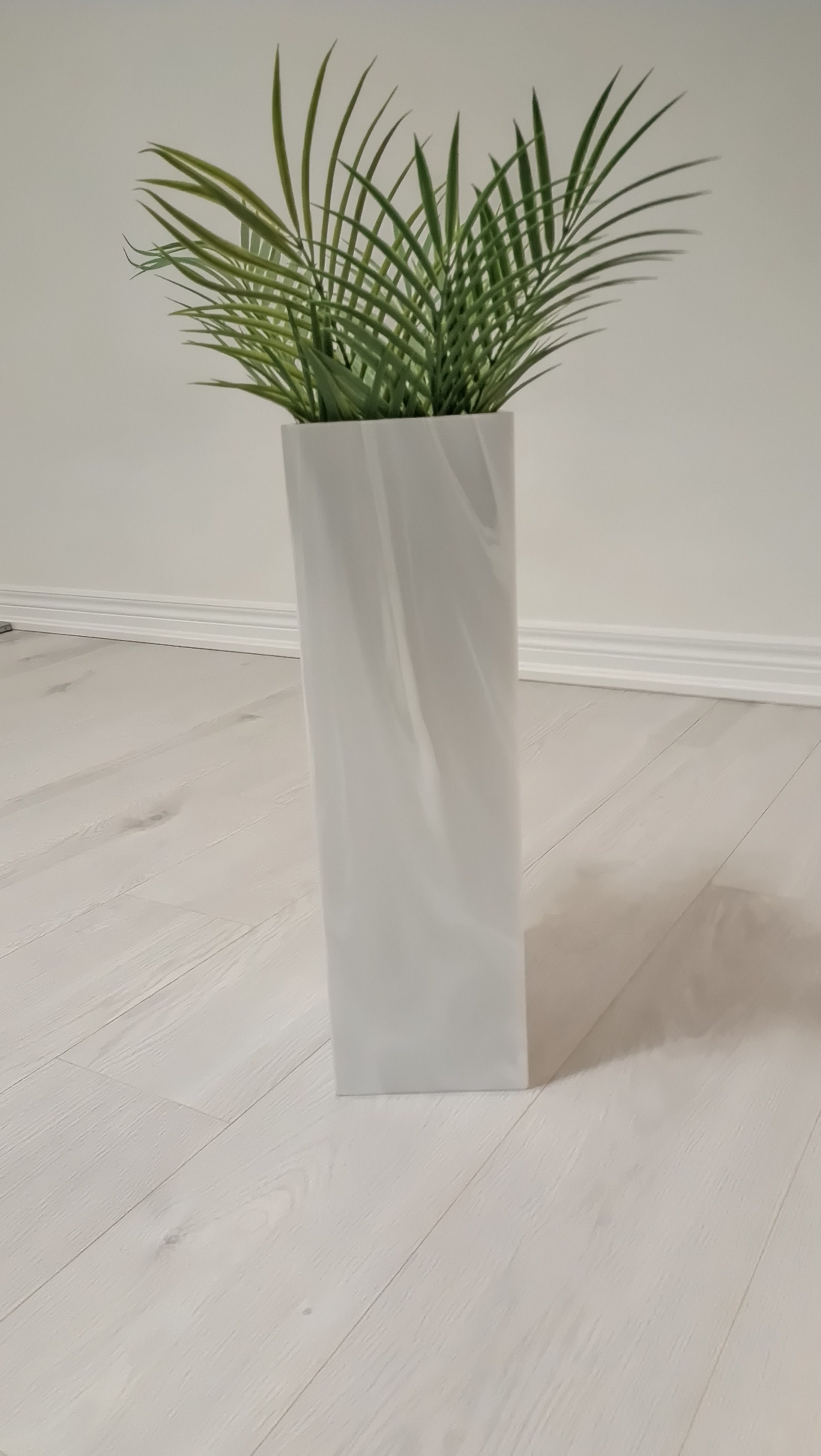 Corian Solid Surface Rectangular Vase | Corner Showpiece | Handmade ...