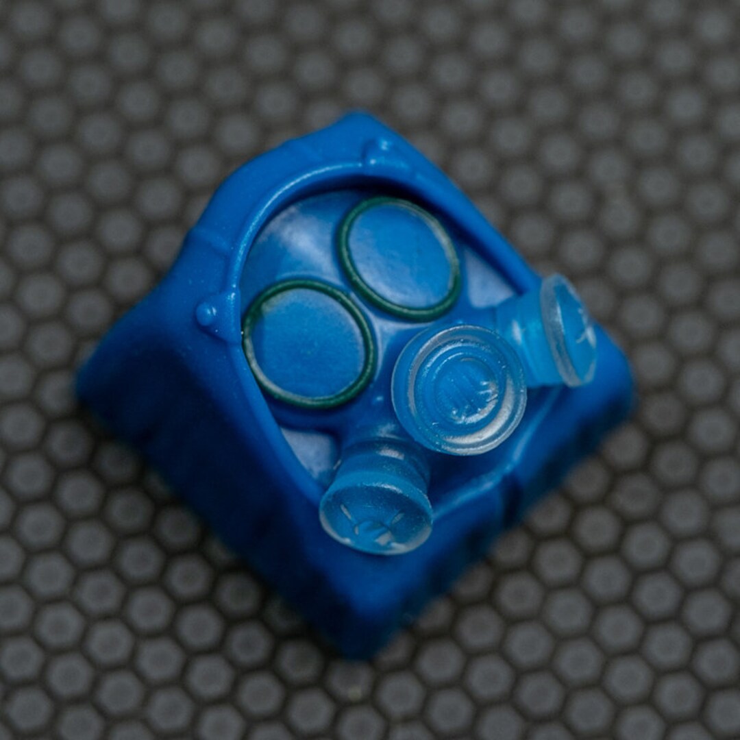 Custom Gas Mask Keycaps Handcrafted Resin Mask Keycaps Translucent DIY ...