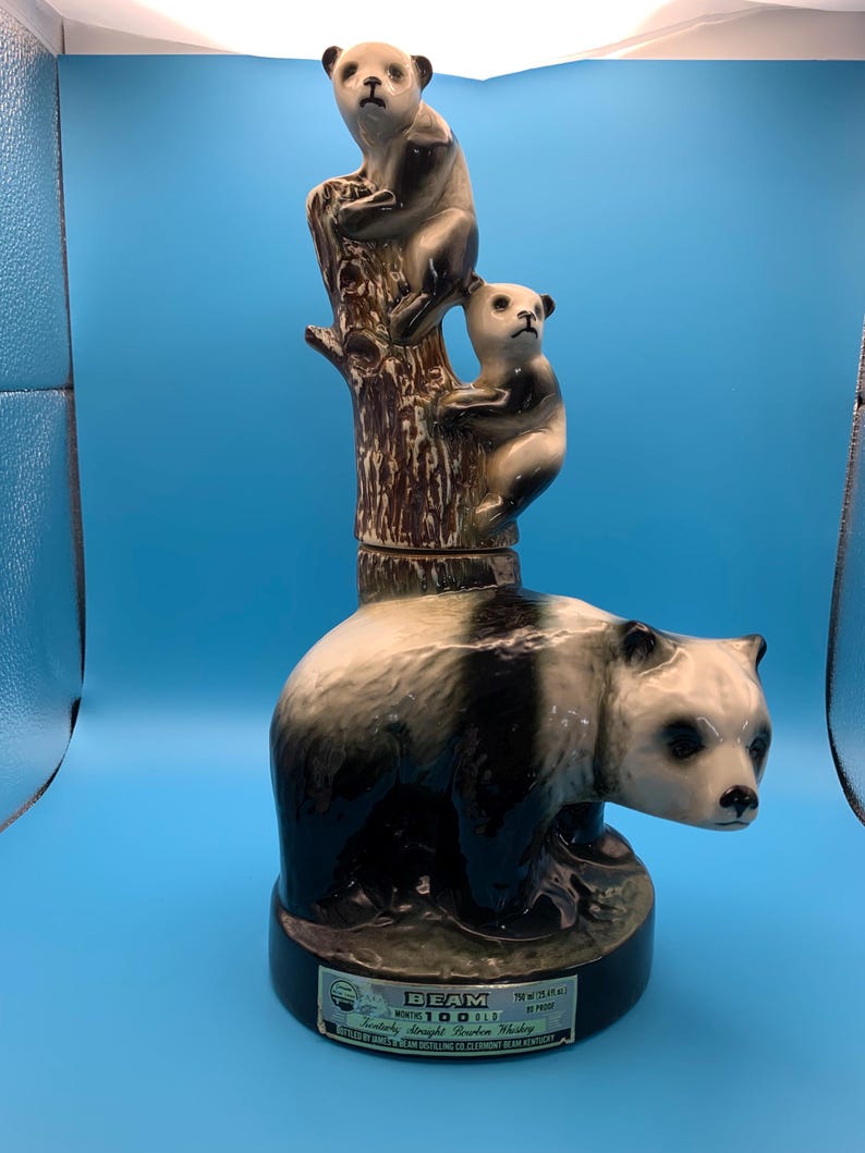 1980 Jim Beam Panda Liquor Bottle – Vintage Ceramic Decanter ...
