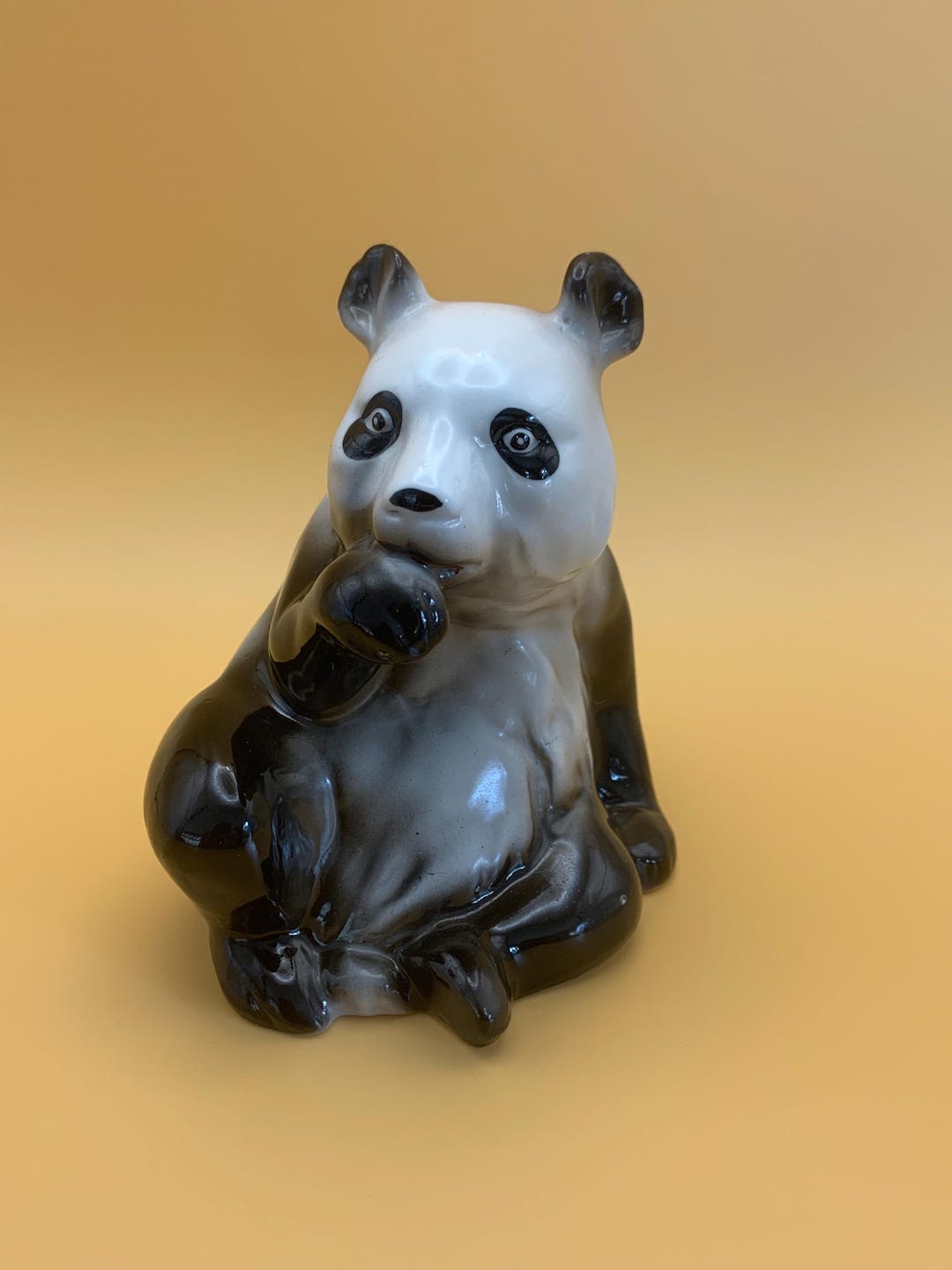 4 Little Panda Figurines – Cute Handcrafted Porcelain Pandas – Tiny ...