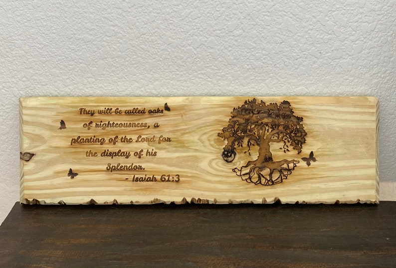 Personalized Bible Verse Wood Sign, Custom Scripture Sign, Mother's Day ...