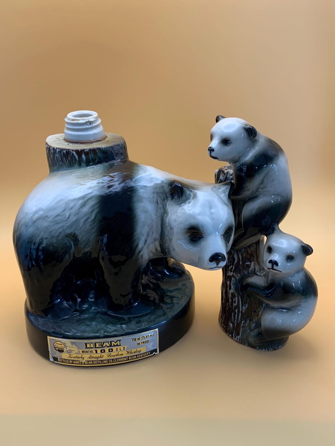 1980 Jim Beam Panda Liquor Bottle – Vintage Ceramic Decanter ...