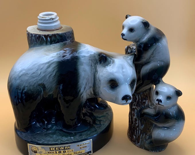 1980 Jim Beam Panda Liquor Bottle – Vintage Ceramic Decanter ...