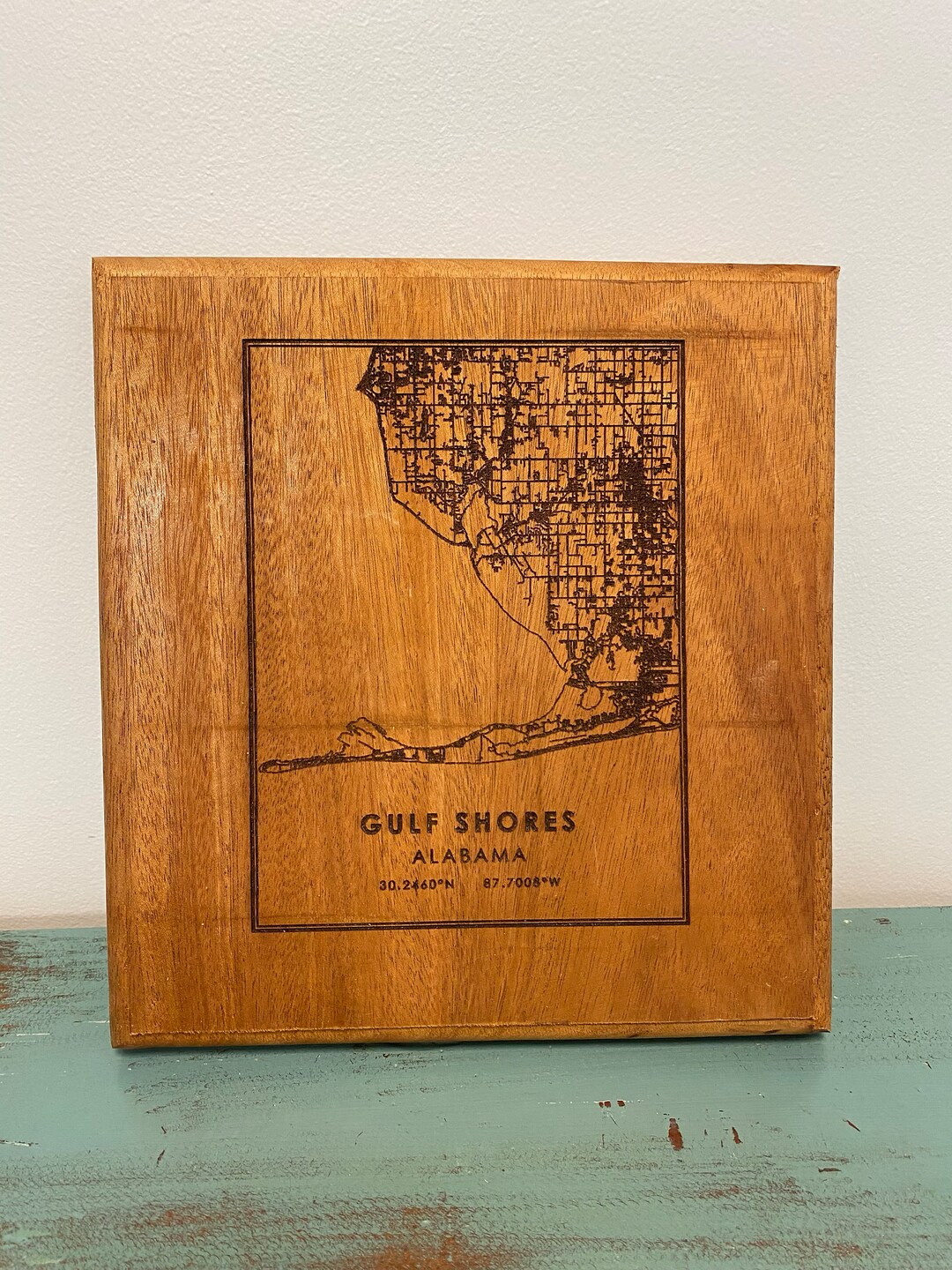 Custom Map Personalized Exotic Wood Map Highly Detailed Maps of Any ...