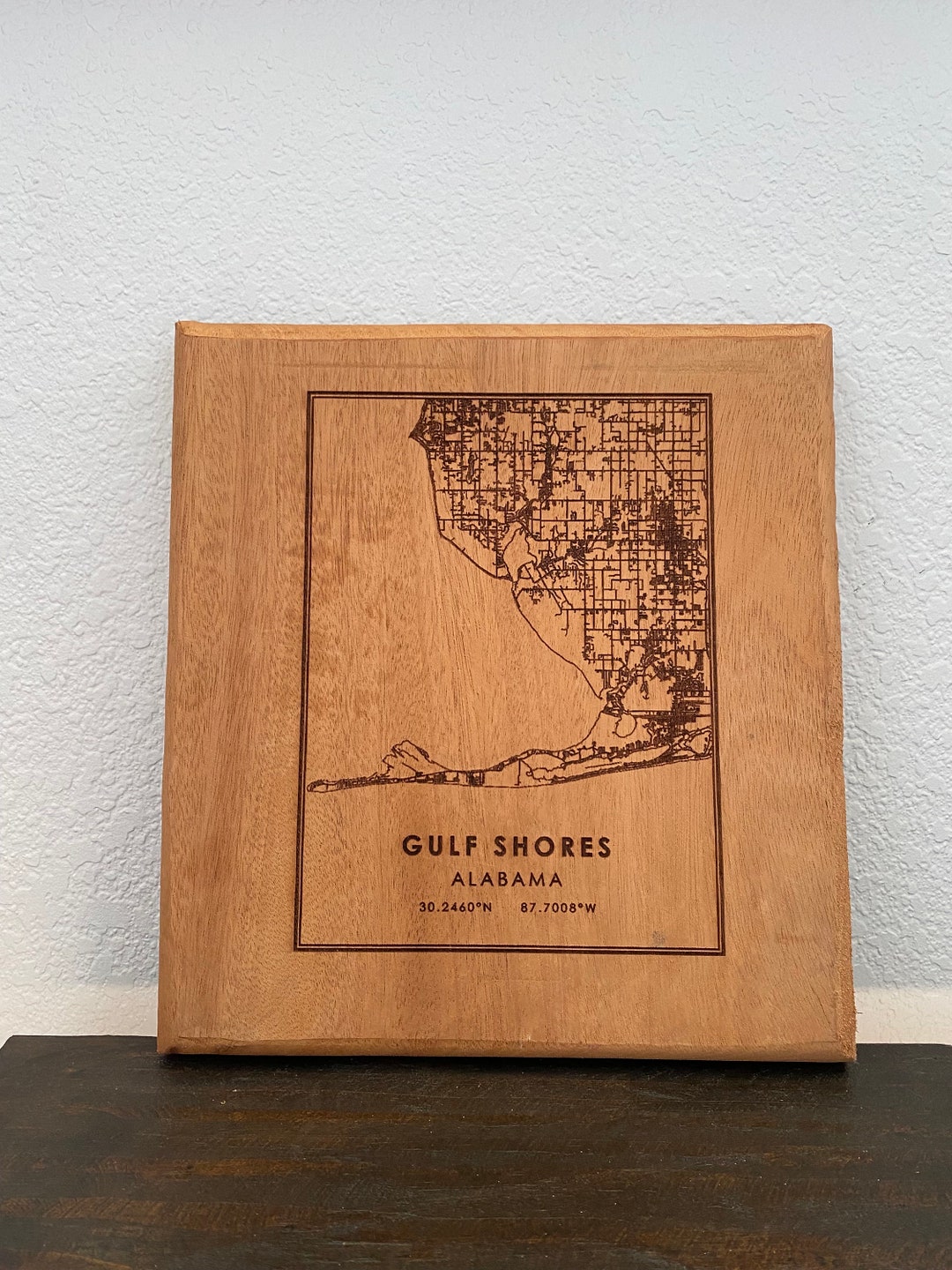 Custom City Map on Wood, Engraved Map for Home or Office, Mother's Day ...