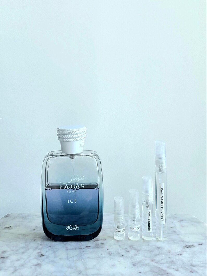 Rasasi Hawas Ice EDT Cologne for Men 2ml/5ml/10ml Fragrance Spray ...