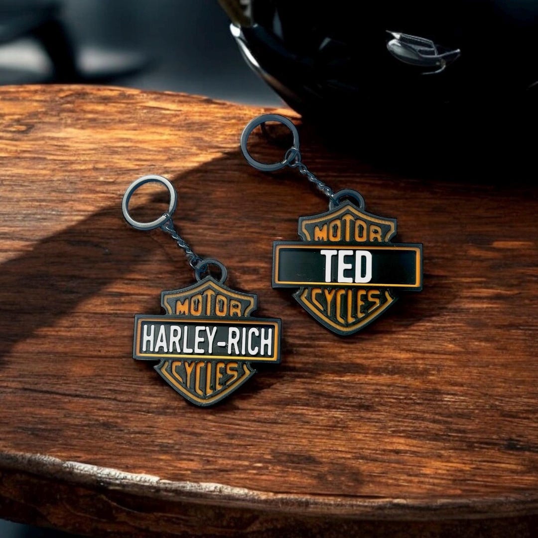 Customized Harley Davidson Keychain Motorcycle Lover Gift Keychain ...