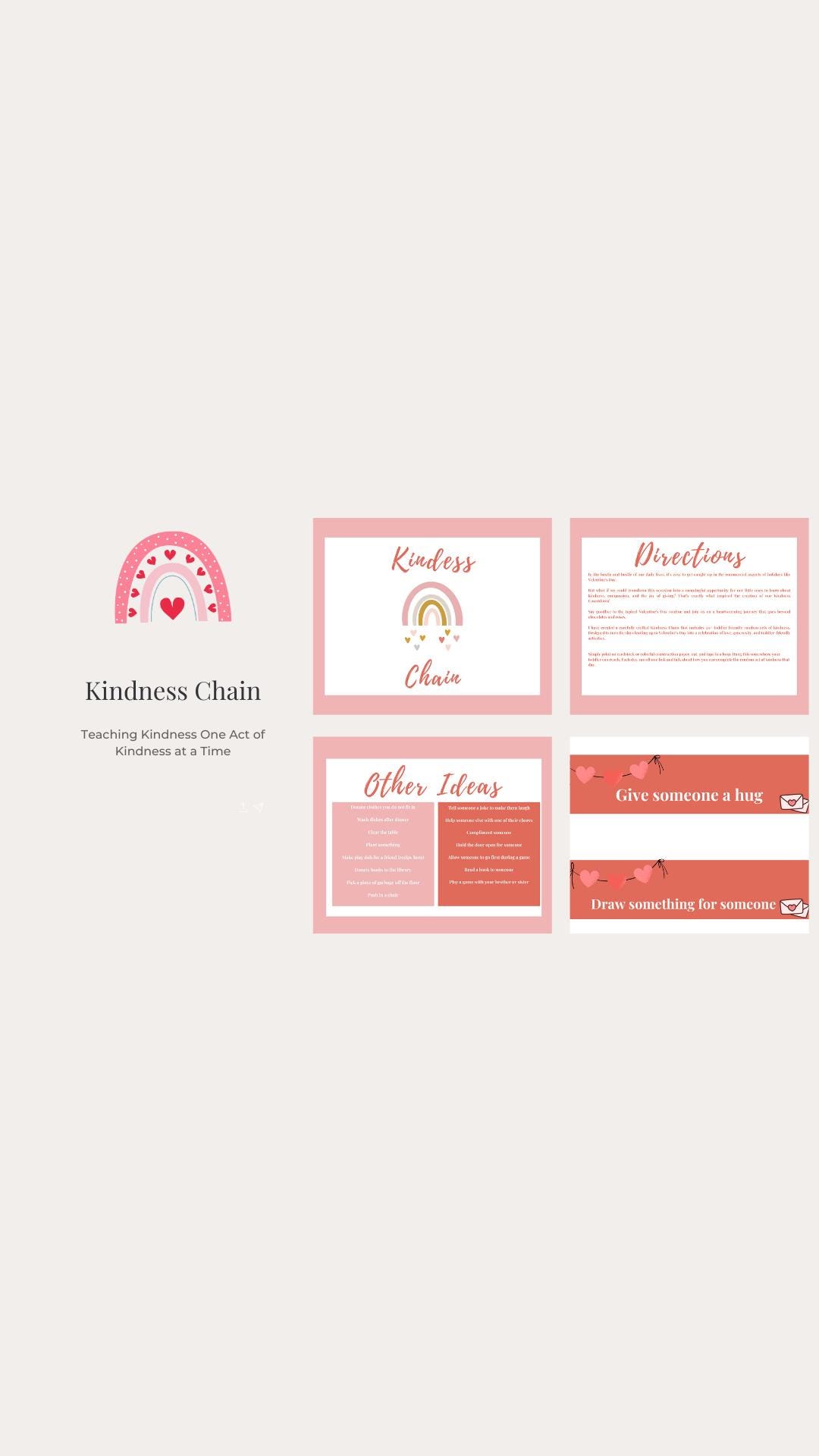 Valentine's Day Family Kindness Countdown | Editable Digital Printable ...