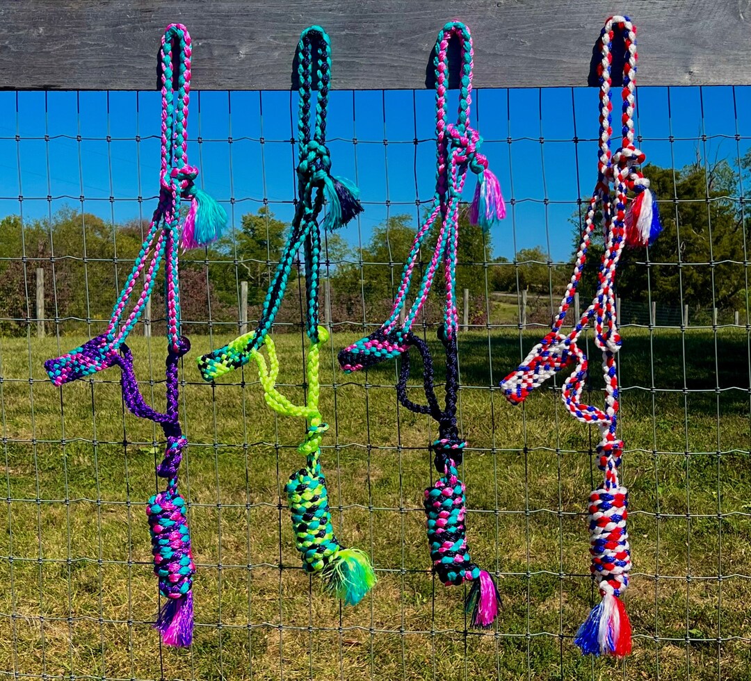 Mule Tape Braided Rope Halter - Etsy